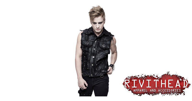 Devils Fashion Mens Gothic Vest