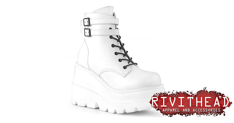 SHAKER-52 All White Platform Boots