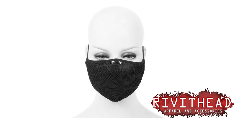 Gothic Skull-n-Bones Face Mask - Non-Medical